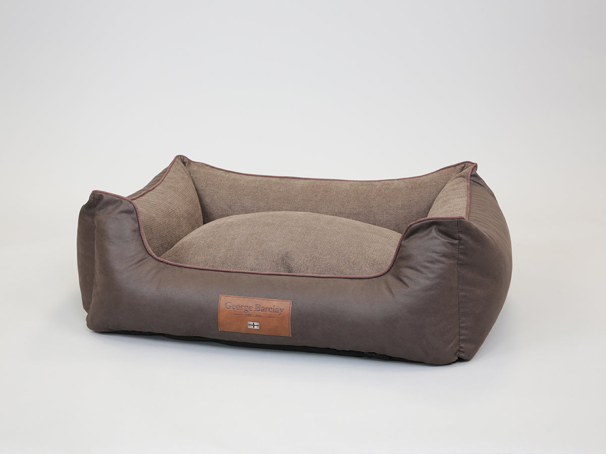 Burley Orthopaedic Walled Dog Bed For Large Dogs | Chocolate Fudge Colour