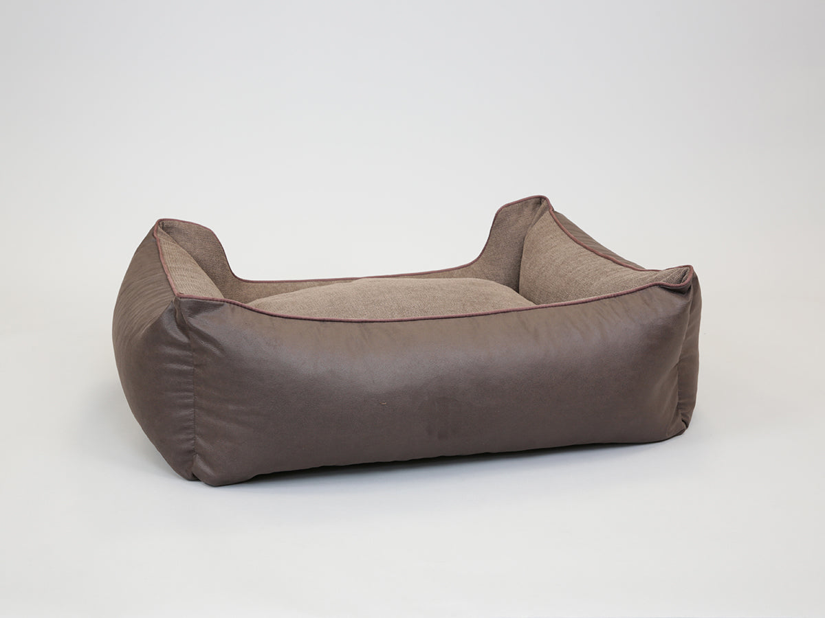 Burley Orthopaedic Walled Dog Bed For Large Dogs | Chocolate Fudge Colour