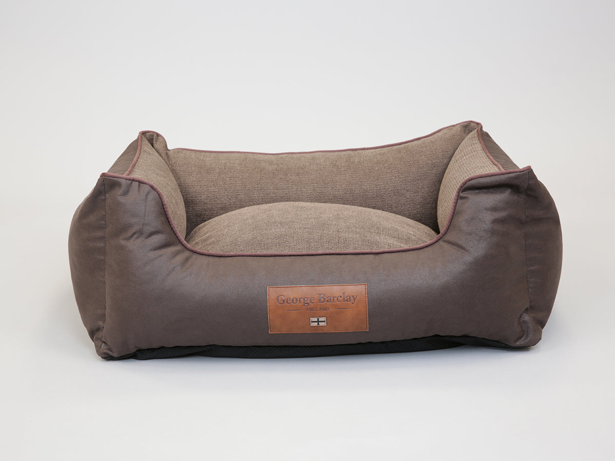 Burley Orthopaedic Walled Dog Bed For Medium Dogs | Chocolate Fudge Colour
