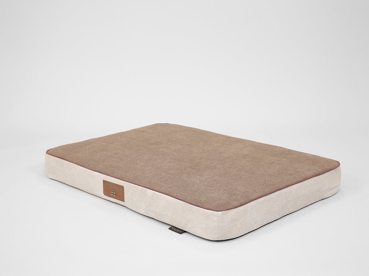 Burley Luxury Dog Mattress For Large Dogs | Cream Fudge Colour
