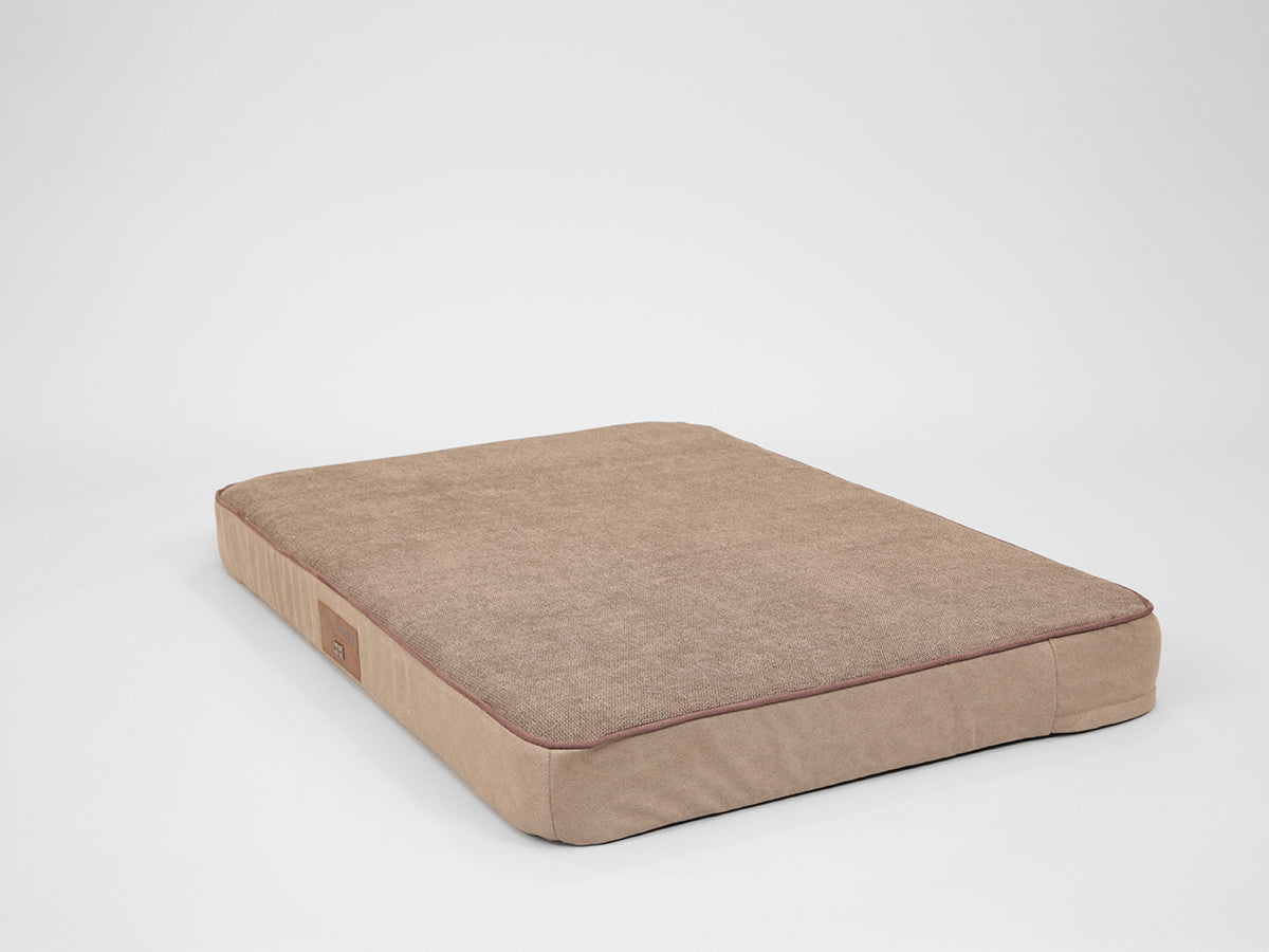 Burley Luxury Dog Mattress For Large Dogs | Toffee Fudge Colour