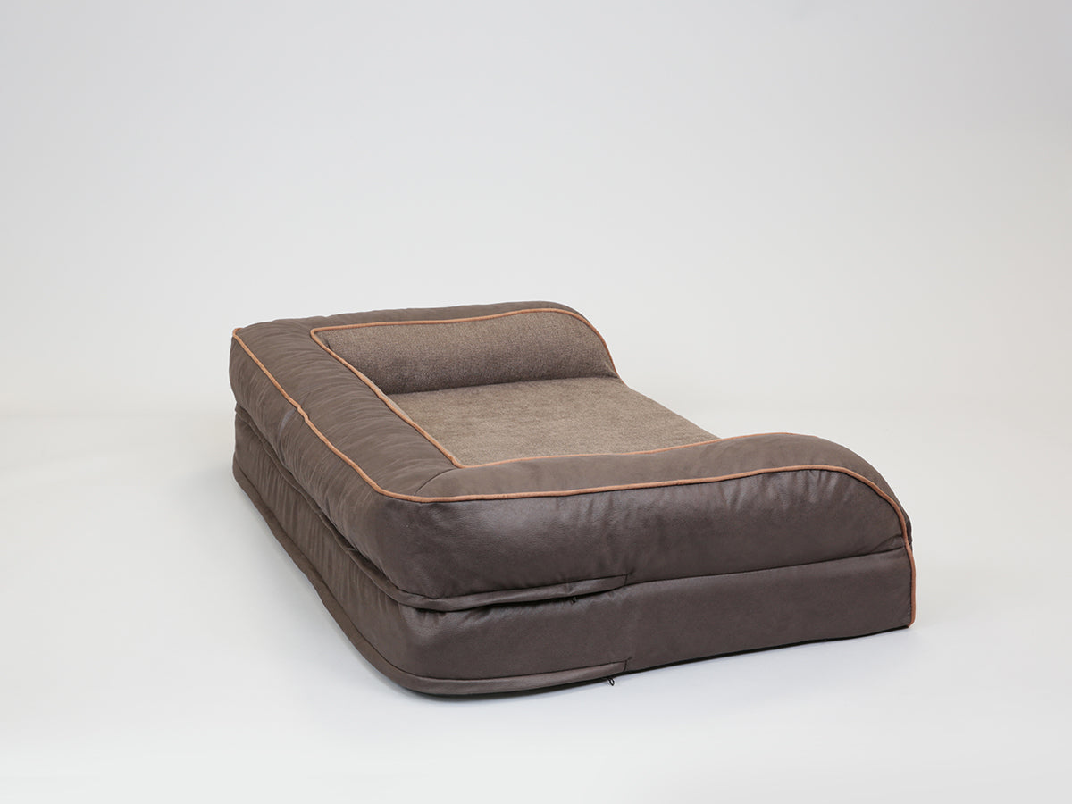 Burley Luxury Dog Sofa Bed For Large Dogs | Chocolate Fudge Colour