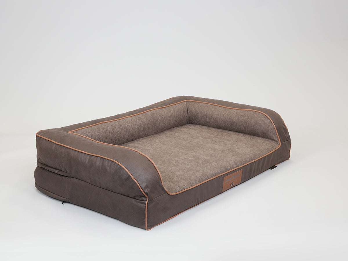 Burley Luxury Dog Sofa Bed For Large Dogs | Chocolate Fudge Colour