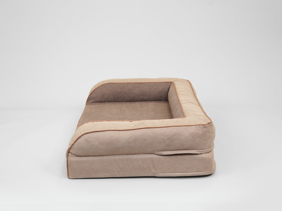 Burley Luxury Dog Sofa Bed For Large Dogs | Toffee Fudge Colour