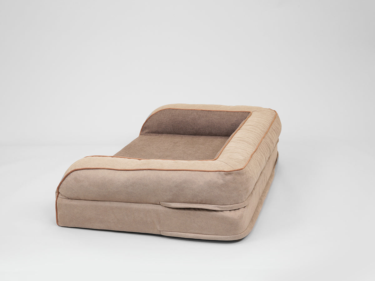 Burley Luxury Dog Sofa Bed For Large Dogs | Toffee Fudge Colour
