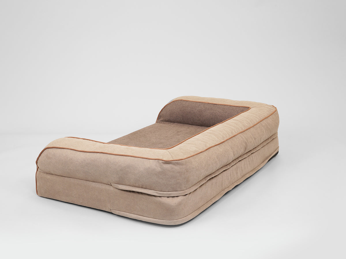 Burley Luxury Dog Sofa Bed For Large Dogs | Toffee Fudge Colour