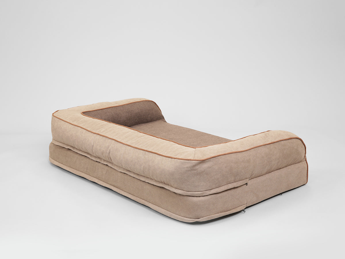 Burley Luxury Dog Sofa Bed For Large Dogs | Toffee Fudge Colour