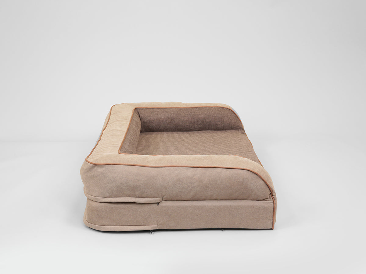 Burley Luxury Dog Sofa Bed For Large Dogs | Toffee Fudge Colour