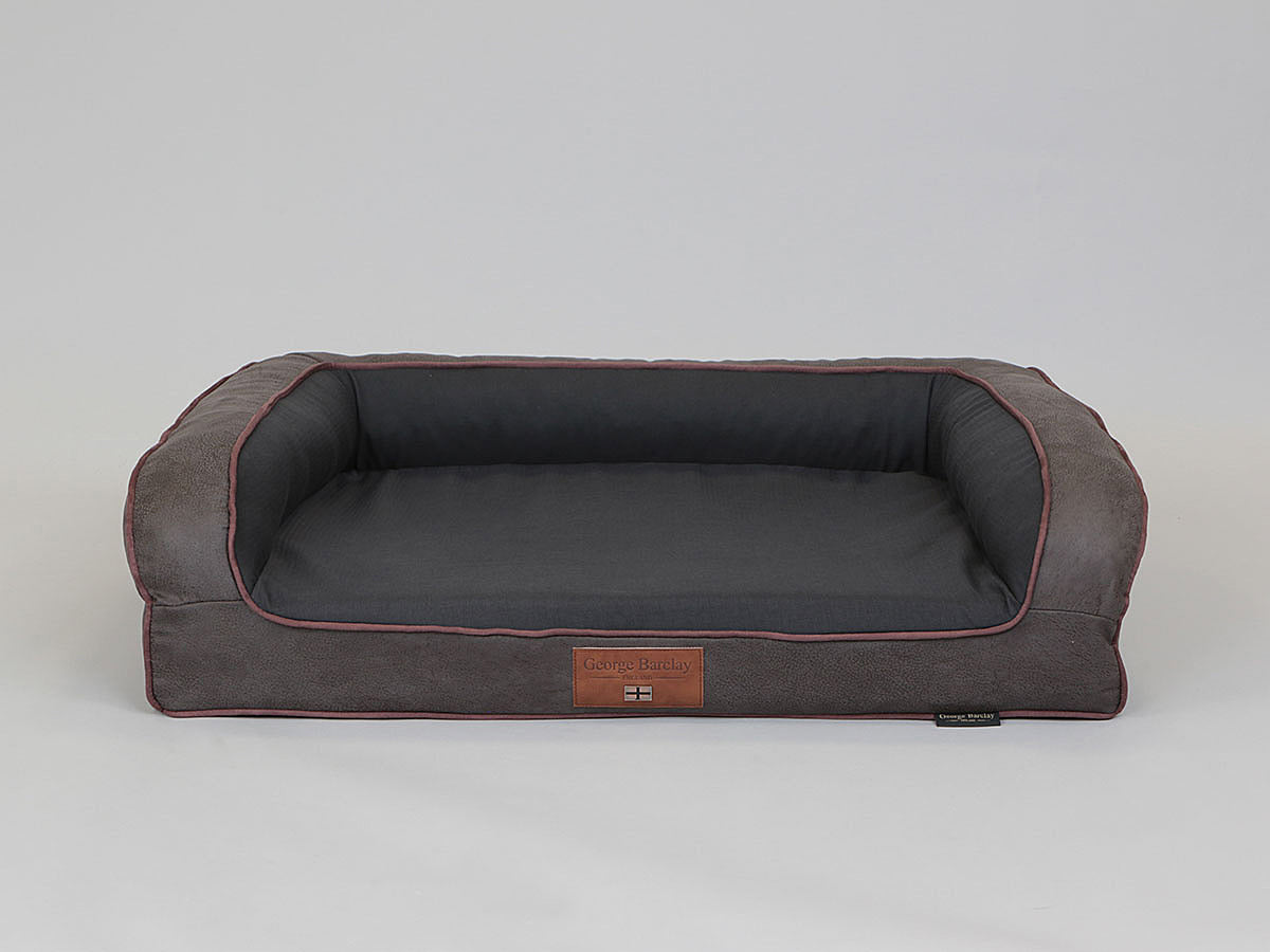 Hythe Luxury Dog Sofa Bed For Large Dogs | Smoked Peat Colour