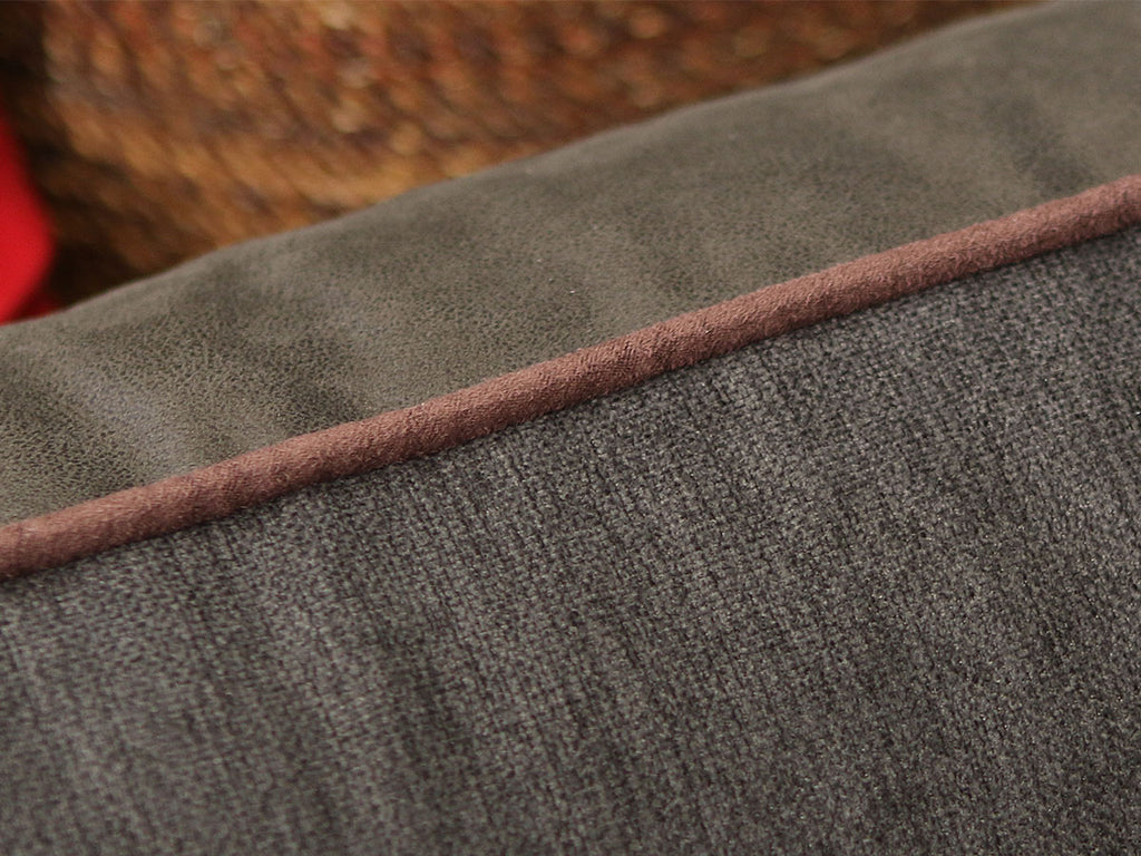 Burley Orthopaedic Walled Dog Bed For Large Dogs | Charcoal Colour