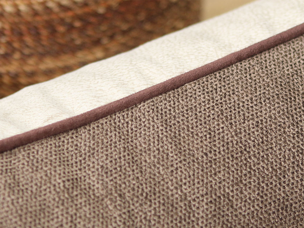 Burley Orthopaedic Walled Dog Bed For Large Dogs | Cream Fudge Colour