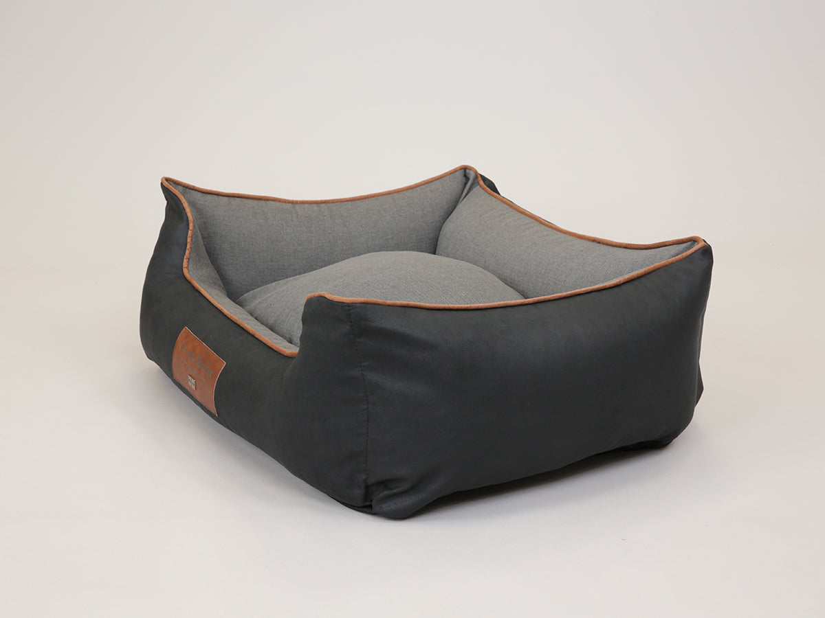 Beckley Orthopaedic Walled Dog Bed For Medium Dogs | Midnight / Dove Colour