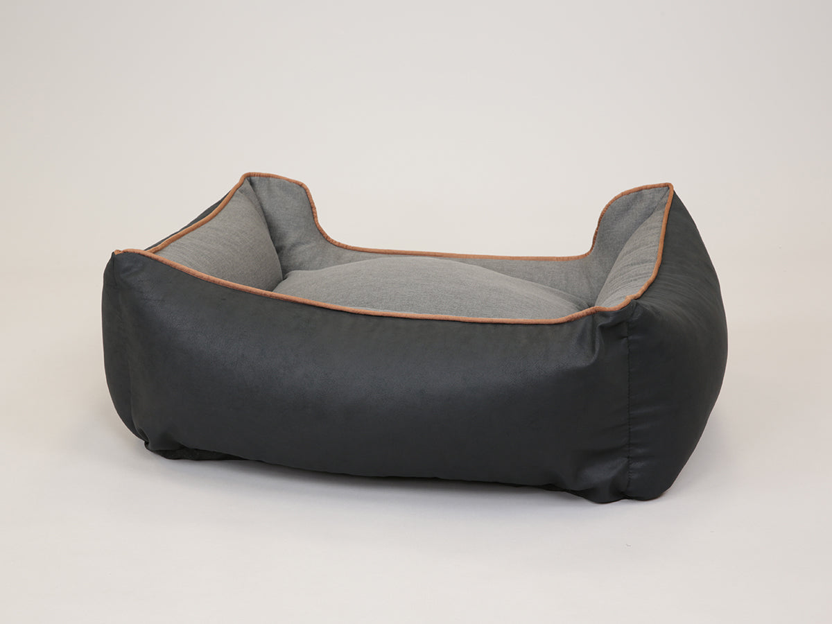Beckley Orthopaedic Walled Dog Bed For Medium Dogs | Midnight / Dove Colour