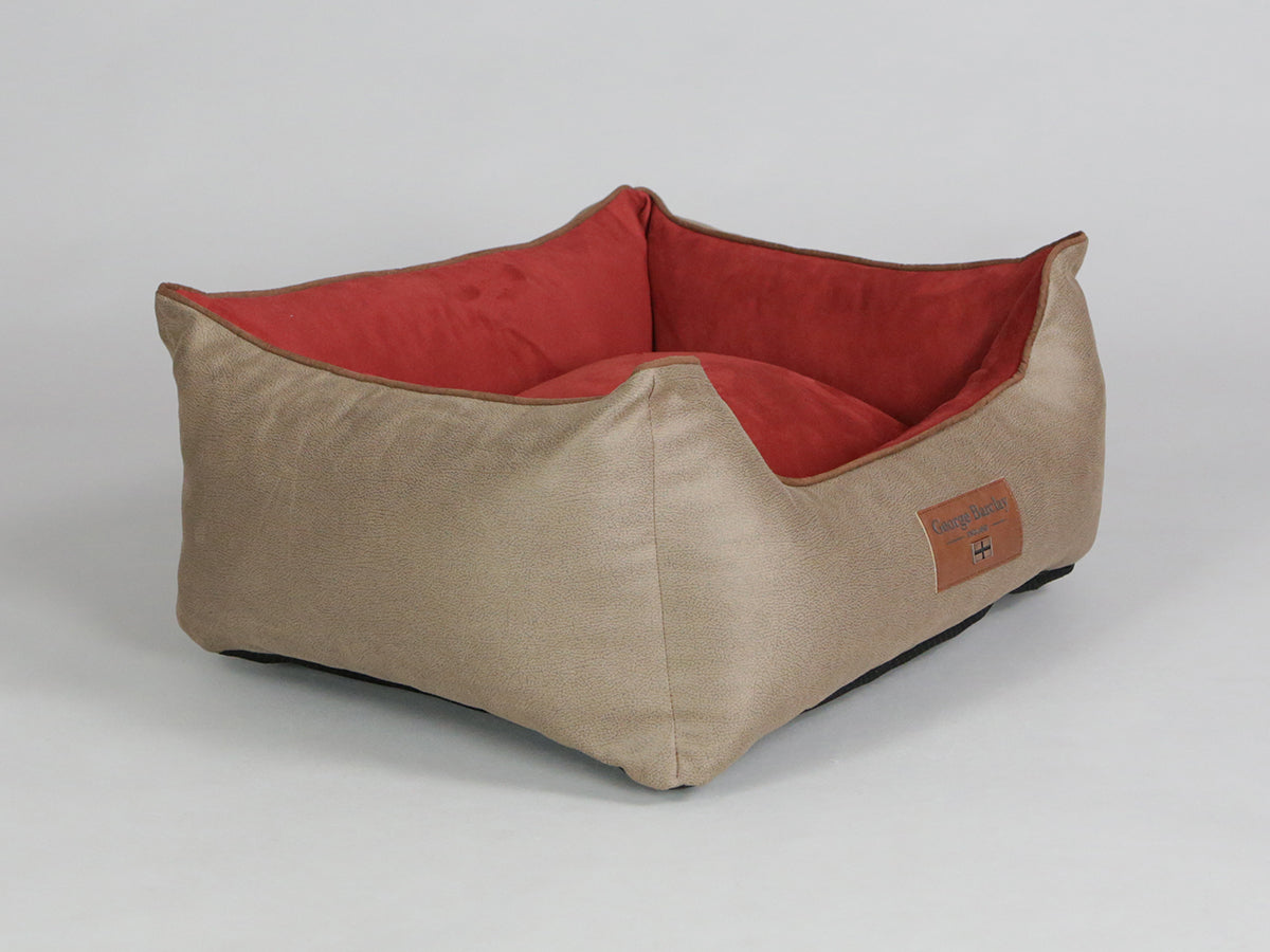 Selbourne Orthopaedic Walled Dog Bed for small dogs | Ginger / Chestnut ...